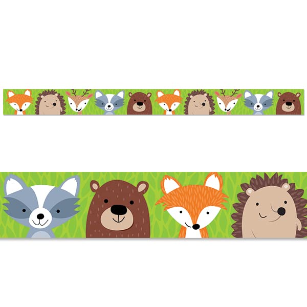 CTP Woodland Friends EZ Border for Classroom Bulletin Board Border for Classroom (Creative Teaching Press 10522), 48 ft per Package