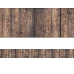 Teacher Created Resources Dark Wood Straight Border Trim (TCR3459)