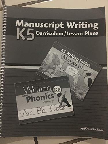 Manuscript Writing K5 Curriculum/Lesson Plan