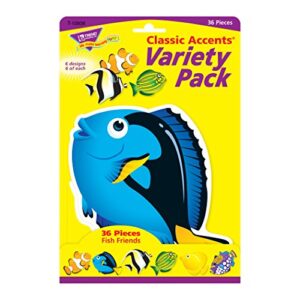 TREND ENTERPRISES, INC. Fish Friends Classic Accents Variety Pack, 36 ct, Original Version (T-10936)