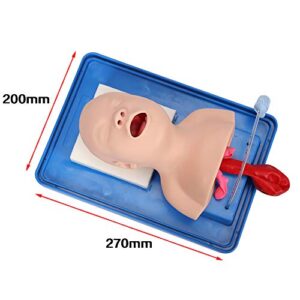 Intubation Manikin, Study Teaching Baby Model Lab Airway Management Training Infant Tracheal Manikin with Tube (US Shipping)