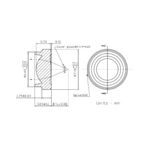 Laser Diode Collimator Lens, CAY046,1PCS (NA:0.40, EFL:4.60 mm)