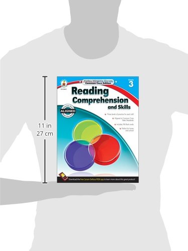 Carson-Dellosa Kelley Wingate Series Reading Comprehension and Skills Book - Common Core Edition, Grade 3, Ages 8 - 9