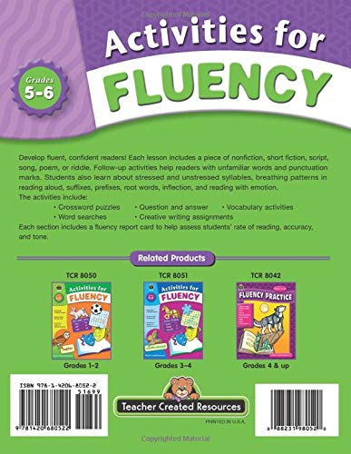 Activities for Fluency, Grades 5-6