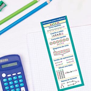 Carson Dellosa Multiplicacion Instructional Set—Reference Chart, Multiplication Charts With Multiplication Facts Through 12, Strategy Reference Bookmarks, Math Skills, Spanish Edition (69 pc)