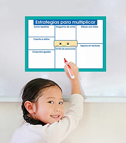 Carson Dellosa Multiplicacion Instructional Set—Reference Chart, Multiplication Charts With Multiplication Facts Through 12, Strategy Reference Bookmarks, Math Skills, Spanish Edition (69 pc)