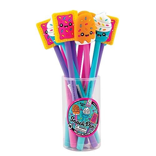 Raymond Geddes Pens with Cute Snack Topper (Pack of 12)