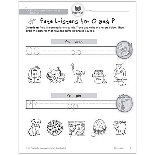 Teacher Created Resources Pete The Cat Language Arts Workbook