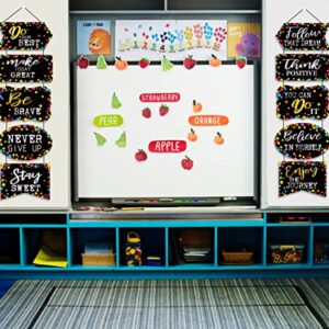 PETCEE Classroom Decoration Banner Confetti Motivational Porch Sign Back to School Positive Sayings Accents Cutouts for Student Teacher School Classroom Bulletin Board Office Home Nursery Decor