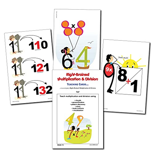 Right-Brained Multiplication & Division Book and Cards