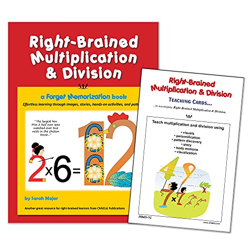 Right-Brained Multiplication & Division Book and Cards