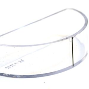 Eisco Labs Hollow Acrylic Semi Circle for study of index of refraction (3 X 1.5 X 1.75 Inch)