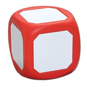 LEARNING ADVANTAGE Write-On Wipe-Off Die - Large - Teach Early Math Skills - Large Dice - Math Manipulatives for Kids