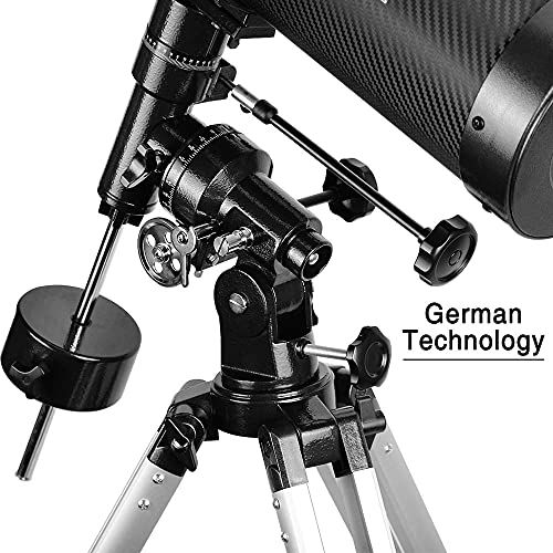 SOLOMARK Telescope 130650EQ, Telescopes for Adults and 1.25inch Telescope Accessory Set with Carry Case