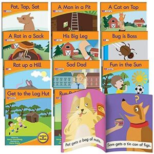 junior learning jrl381 letters & sounds phase 2 set 1 fiction book, orange