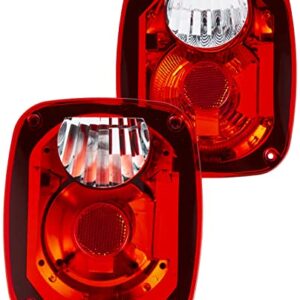 Rampage Taillight Conversion Kit w/Euro Lenses | Pair, Brite Color | 5307 | Fits 1976 - 2006 Jeep CJ, Wrangler YJ, LJ & TJ