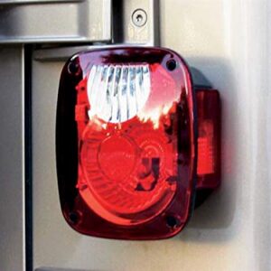 Rampage Taillight Conversion Kit w/Euro Lenses | Pair, Brite Color | 5307 | Fits 1976 - 2006 Jeep CJ, Wrangler YJ, LJ & TJ