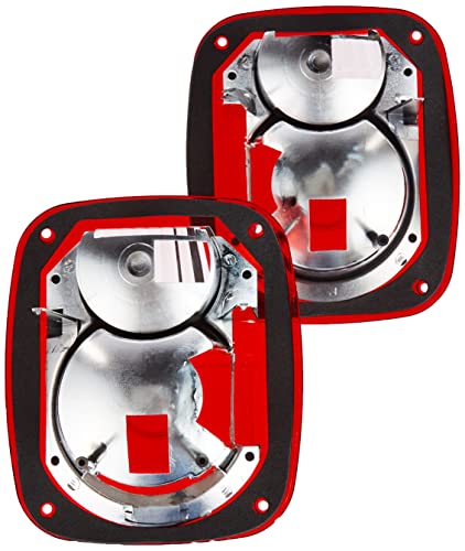 Rampage Taillight Conversion Kit w/Euro Lenses | Pair, Brite Color | 5307 | Fits 1976 - 2006 Jeep CJ, Wrangler YJ, LJ & TJ