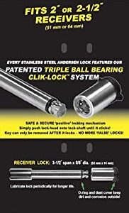 Rapid Hitch 3429 Keyed Locking Oversized Receiver Pin