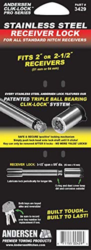 Rapid Hitch 3429 Keyed Locking Oversized Receiver Pin