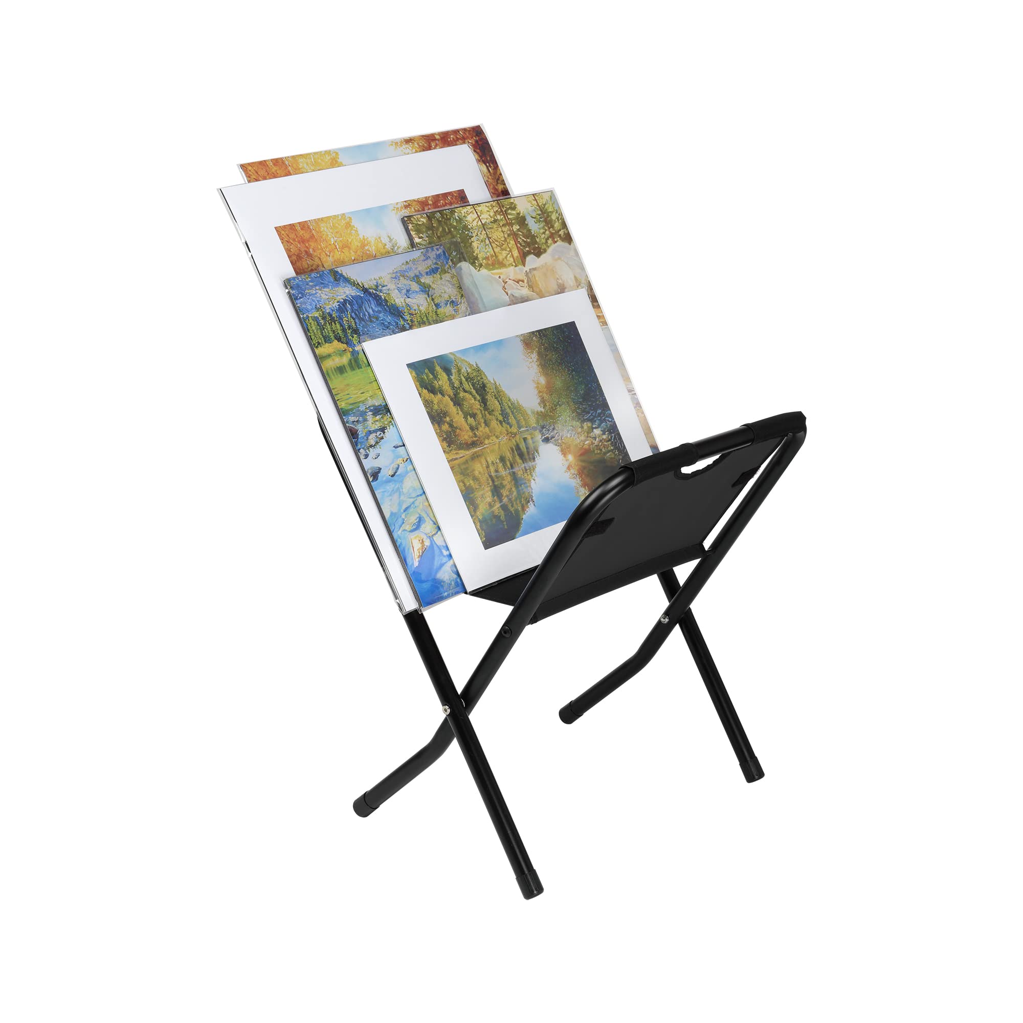 Creative Mark Folding Canvas Print Rack - Artist Gallery Portable Display Rack for Posters, Artwork, Prints, Canvas, Panels, Galleries, Studios & Storage - Mini