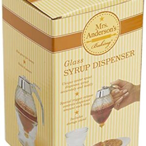 Mrs. Anderson’s Baking Syrup Honey Dispenser, Glass with Storage Stand, 8-Ounce Capacity