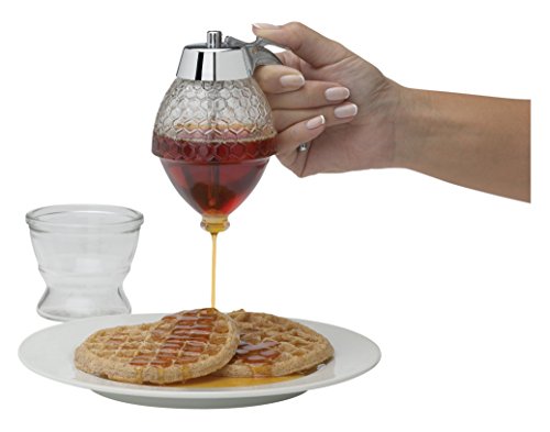 Mrs. Anderson’s Baking Syrup Honey Dispenser, Glass with Storage Stand, 8-Ounce Capacity