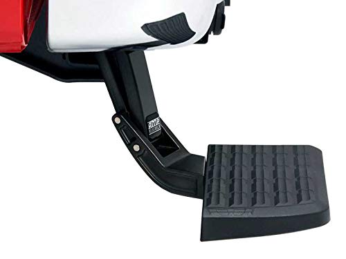 AMP Research 75307-01A BedStep Retractable Bumper Step for 2005-2015 Toyota Tacoma,Black,Large