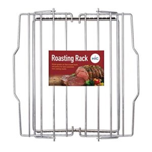 HIC Harold Import Co. Adjustable Baking Broiling Roasting Racks, Chrome Plated Steel Wire