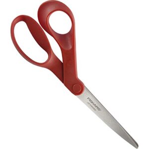 fiskars 1294508697wj left-hand 8″ bent-left, stainless steel – orange