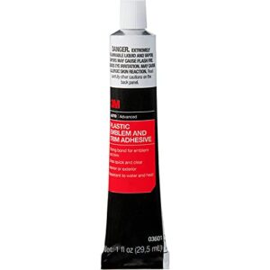 3M Plastic Emblem and Trim Adhesive, 03601, 1 fl oz