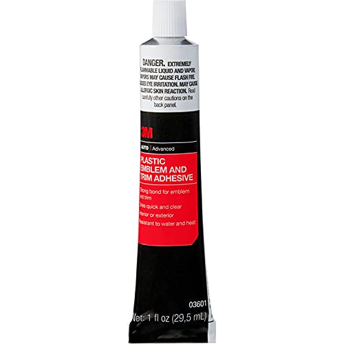 3M Plastic Emblem and Trim Adhesive, 03601, 1 fl oz