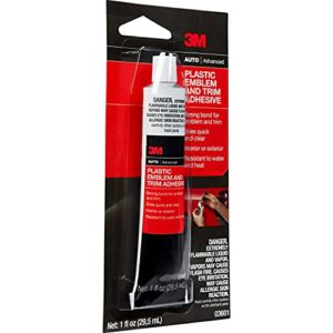 3M Plastic Emblem and Trim Adhesive, 03601, 1 fl oz