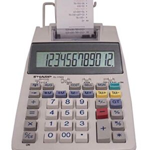 Sharp EL-1750V Two-Color Printing Calculator 2 Lines/Sec 3" Black/Red