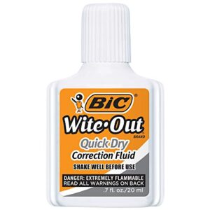 BIC Wite-Out Quick Dry Correction Fluid - 3 Pack (BICWOFQD324)