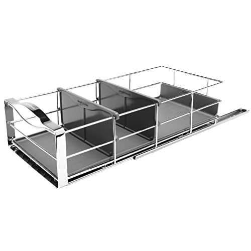 simplehuman 9 inch Pull-Out Cabinet Organizer, Heavy-Gauge Steel Frame