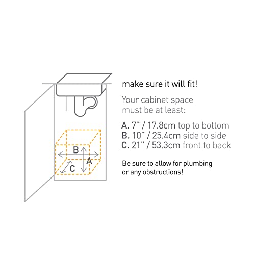 simplehuman 9 inch Pull-Out Cabinet Organizer, Heavy-Gauge Steel Frame