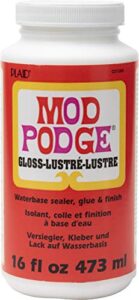 mod podge gloss waterbase sealer, glue (16-ounce), cs11202 finish, 16 oz