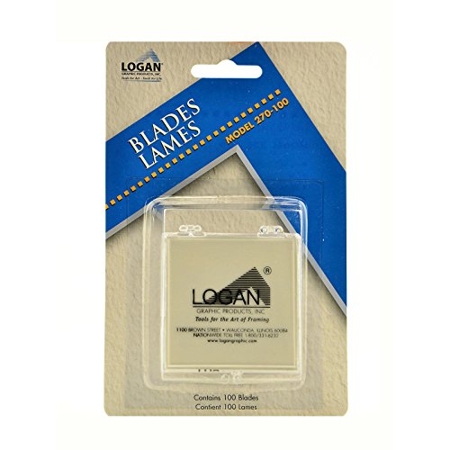 Logan Graphic Products, Inc. Mat Cutter Replacement Blades, 100-Pack (ANL270-100)