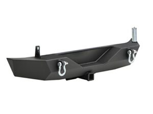 smittybilt 76856-01 xrc rear bumper with hitch and tire carrier for jeep jk, (box 1 of 2)