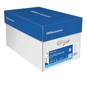 office depot extra bright copy paper, 11in. x 17in., 20 lb., 90 brightness, case of 5 reams