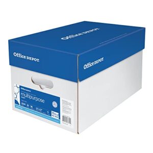 Office Depot Extra Bright Copy Paper, 11in. x 17in., 20 Lb., 90 Brightness, Case Of 5 Reams