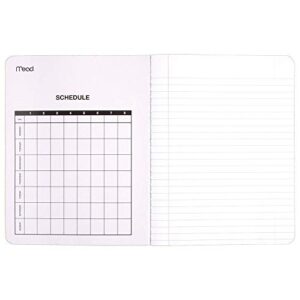 Mead Composition, Wide Ruled Comp Book, Writing Journal Notebook with Lined Paper, Home School Supplies for College Students & K-12, 9-3/4" x 7-1/2", 100 Sheets, Black Marble (09910)