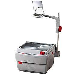 apollo 3000 lumen open head overhead projector with marker, 15 x 14 x 27 inches (v3000m) , gray