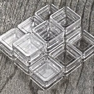 SE 12 Stackable Square Plastic Containers - 8741BB