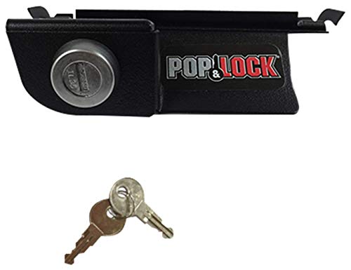 Pop & Lock – Manual Tailgate Lock for Dodge Ram 1500, 2500, and 3500, Fits 2002 to 2008 (Chrome, PL3400C, Works with No Factory Lock)