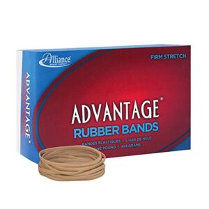 Alliance Rubber Advantage Rubber Bands #33-1 Pound Box 26335, Natural