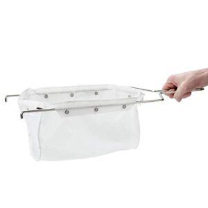 miroil b6ps fryer filter bag & frame, miroil ez flow filter bag combination, part 02852, use to filter fry oil, suitable for 70 lb polishing oil, durable, easy to clean with hot water