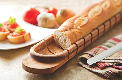 Ironwood Gourmet Avignon Baguette Miter, Acacia Wood 1.75 x 3.5 x 26.25 inches