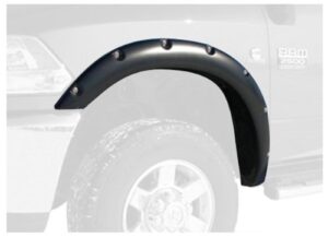 stampede 8401-2 ruff riderz fender flare, smoke/black